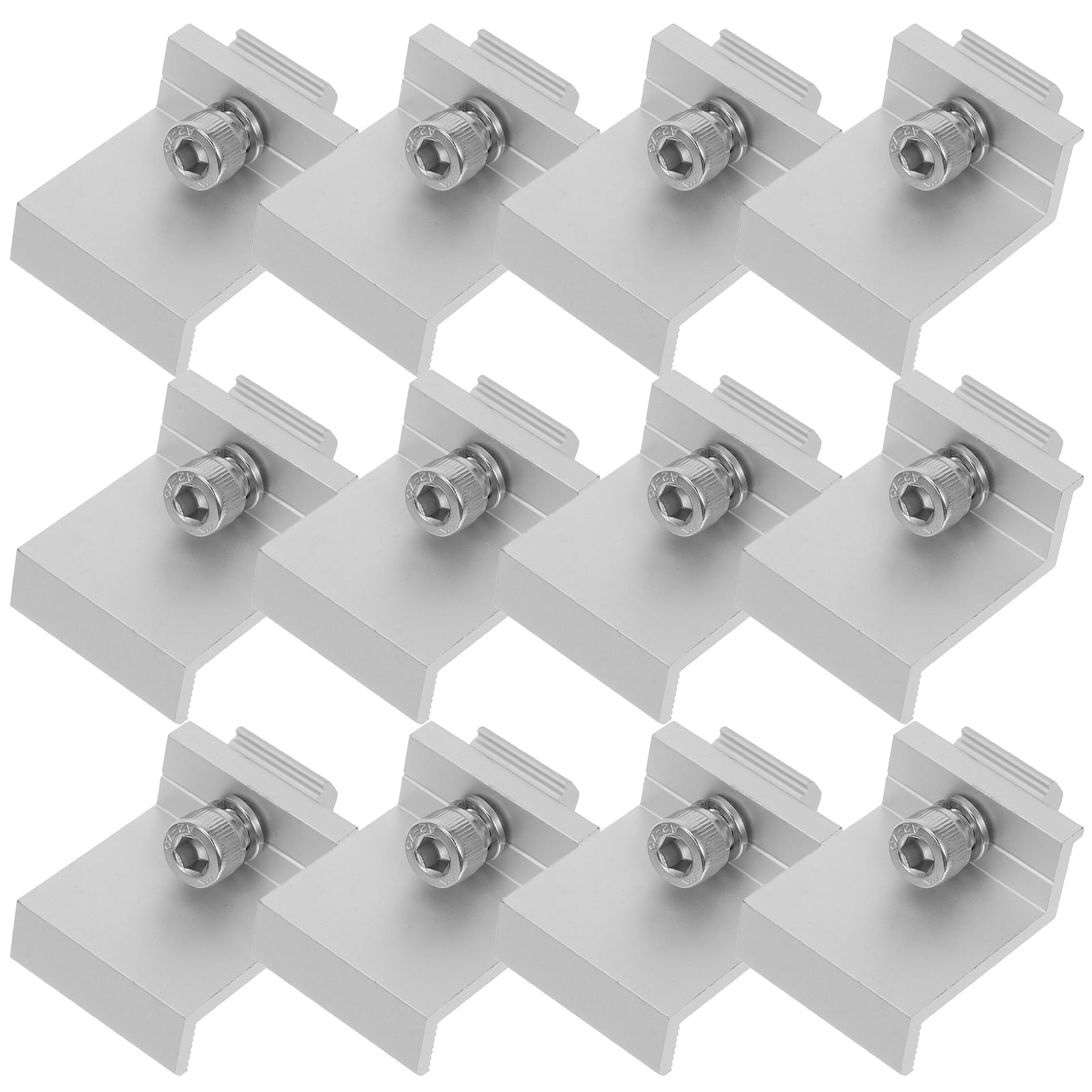 12 Pcs Panel Rack Clips Charger Earth Clamp Earthing - Walmart.com