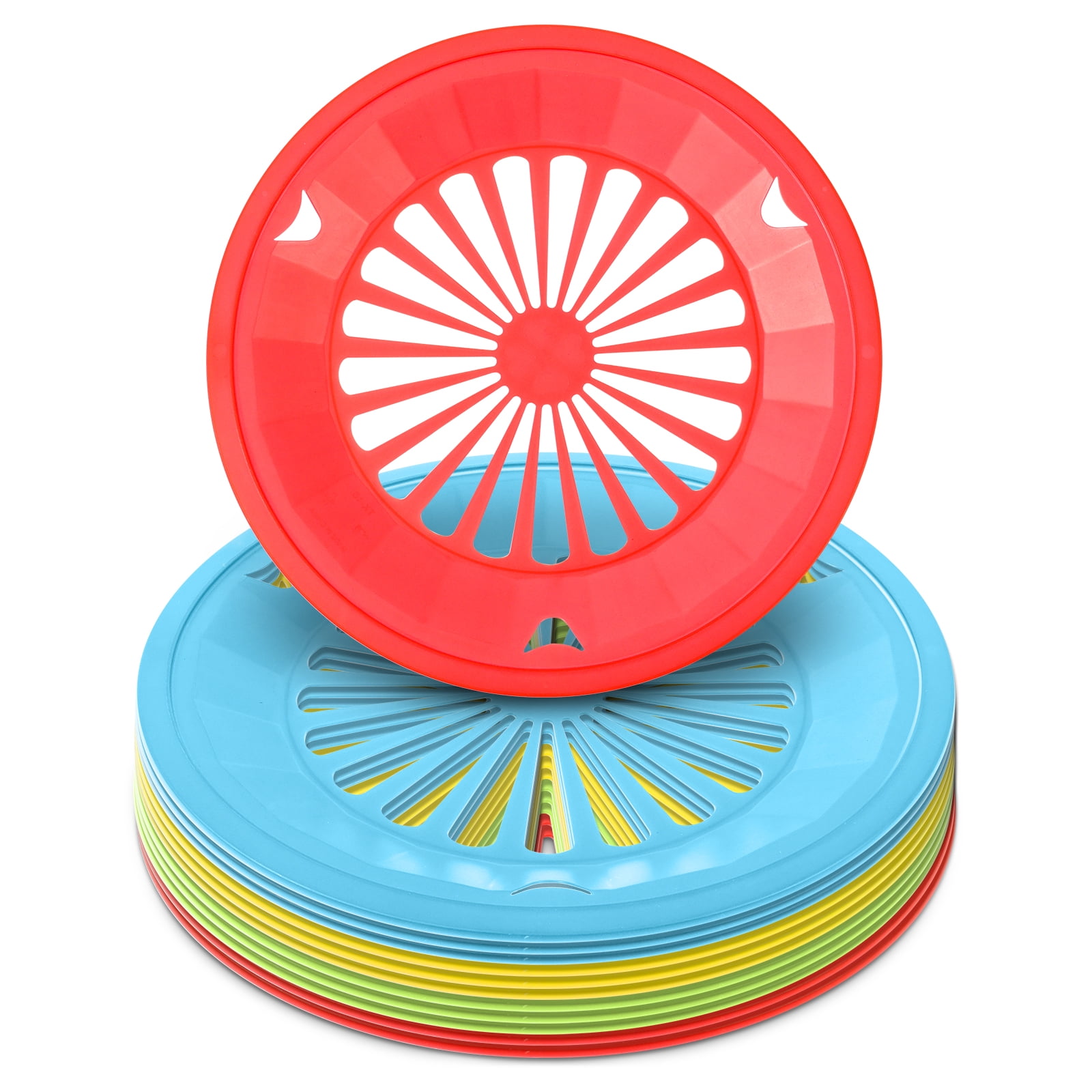12 Pcs Paper Plate Holders 10 Inch Reusable Plastic Round Paper Plate ...
