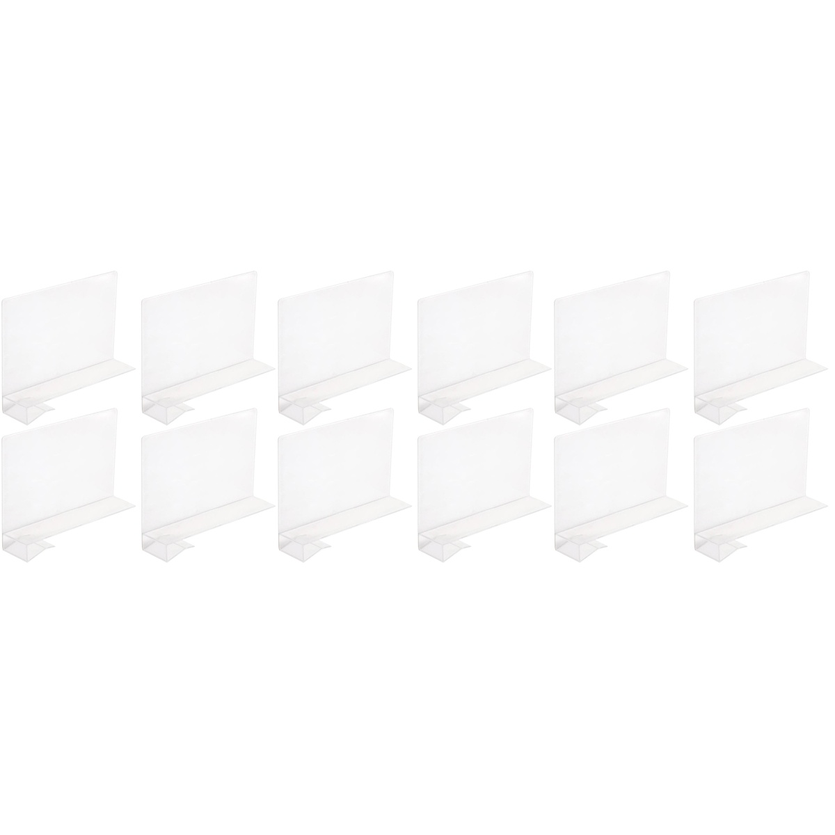 12 Pcs Partition Plate Storage Drawers Clear Shelves Wardrobe Dividers ...