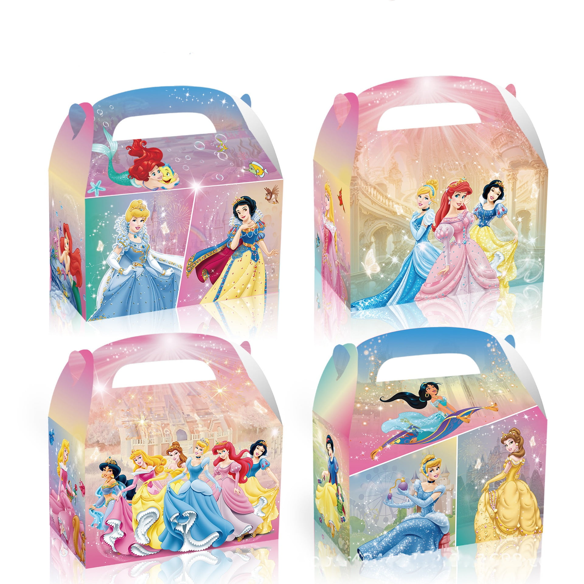 12 Pcs Party Favor Candy Boxes for Disney Princess Theme Birthday Party ...