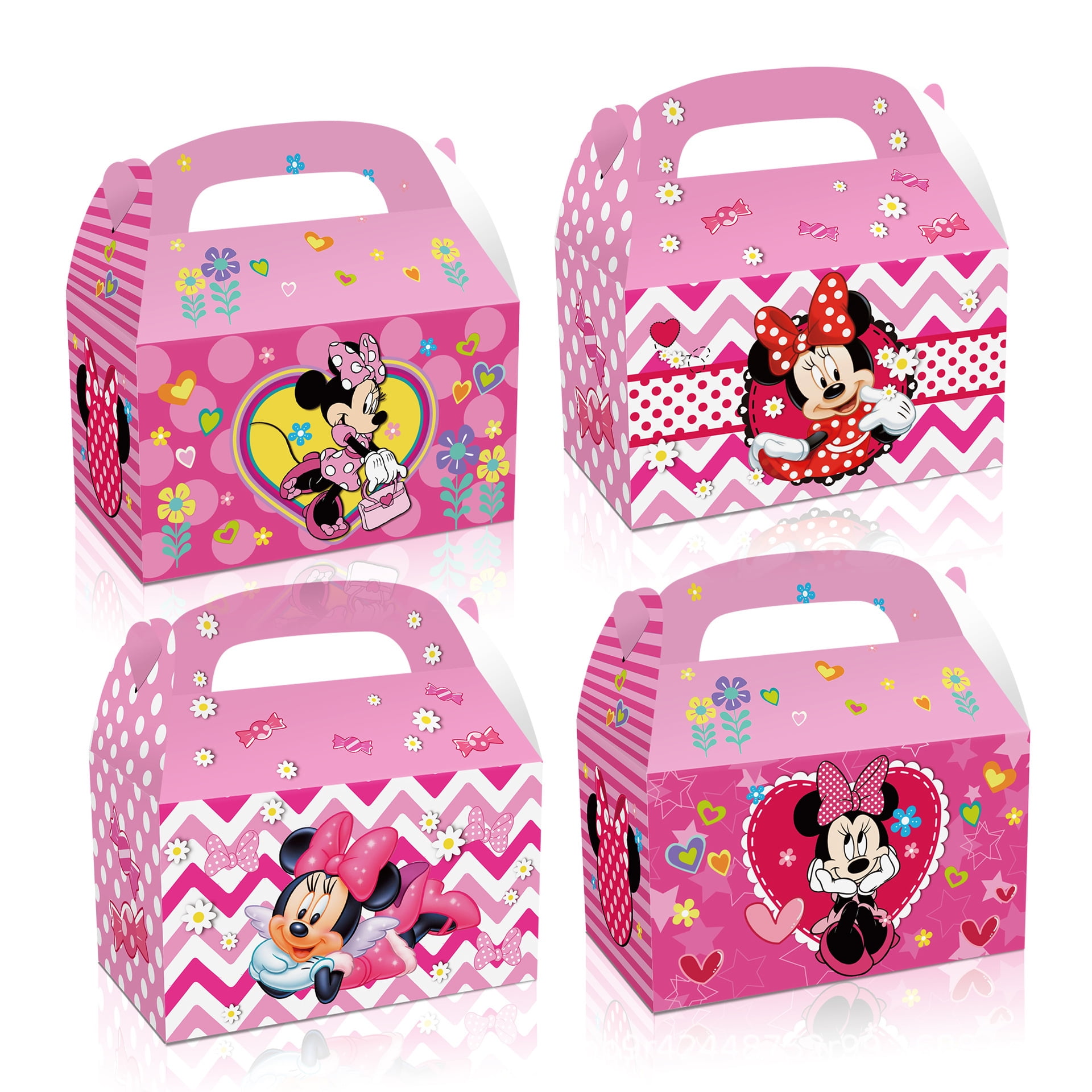 12 Pcs Party Favor Candy Boxes for Mickey Minnie Mouse Theme Birthday ...