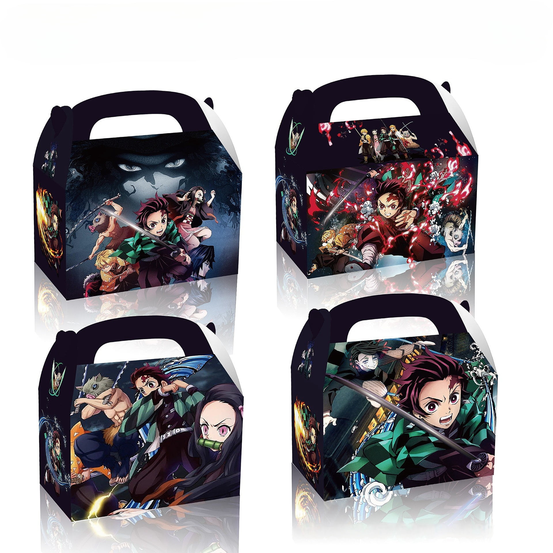 12 Pcs Party Favor Candy Boxes for Demon Slayer Theme Birthday Party ...