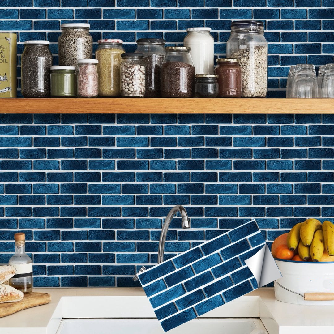 12 Pcs Peel and Stick Tile Stickers Kitchen Backsplash 12