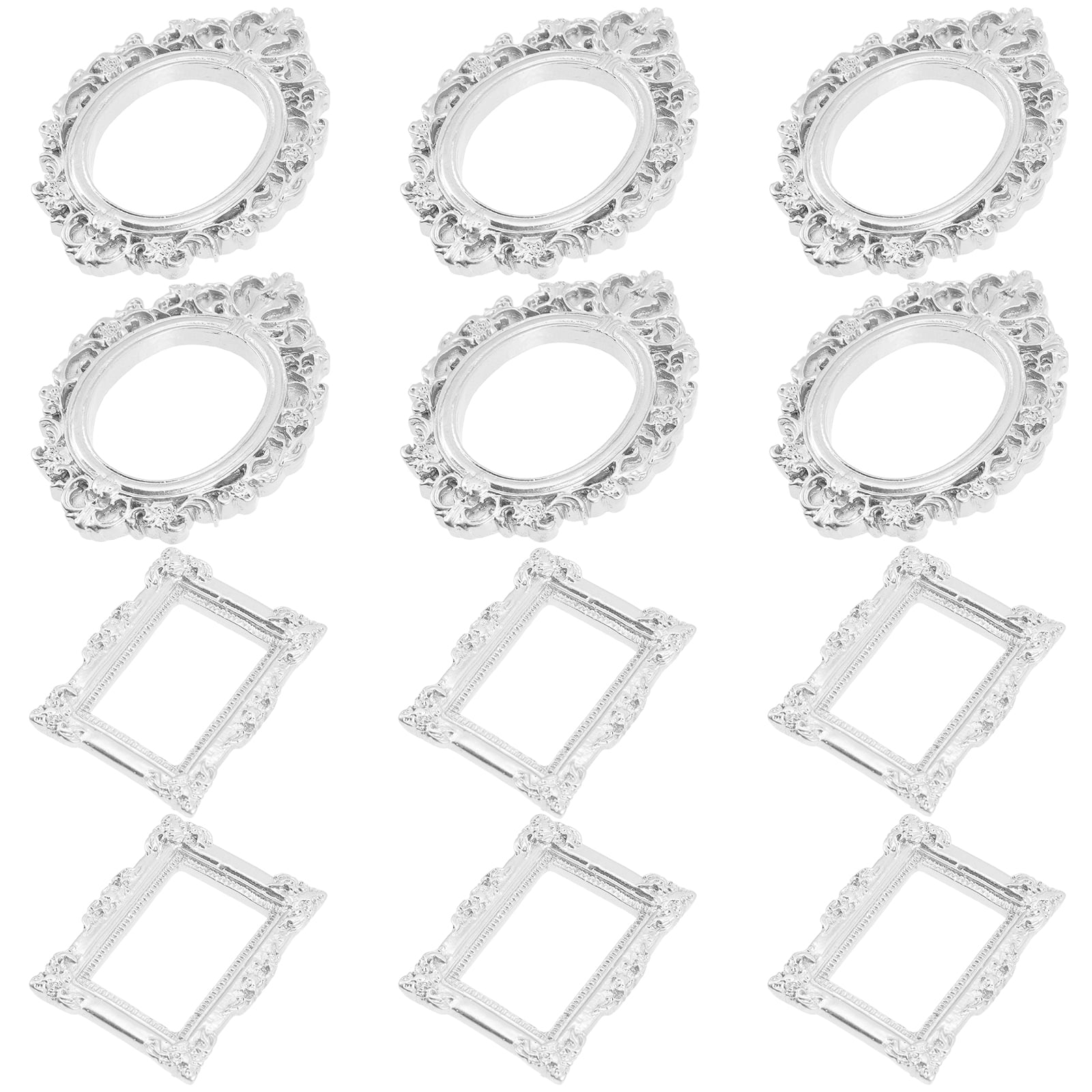 12 Pcs Photo Frame Mini Vintage DIY Crafts Office Decor Model Dried ...