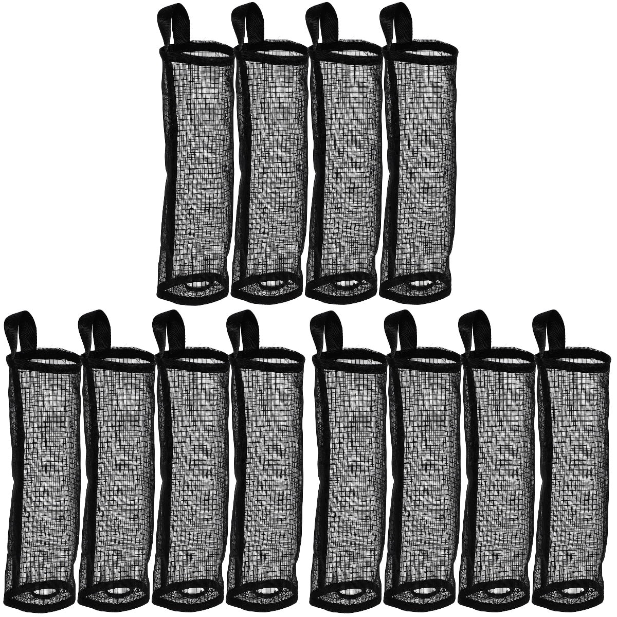 12 Pcs Plastic Bag Collection Trash Bags Grocery Holder Hanging ...