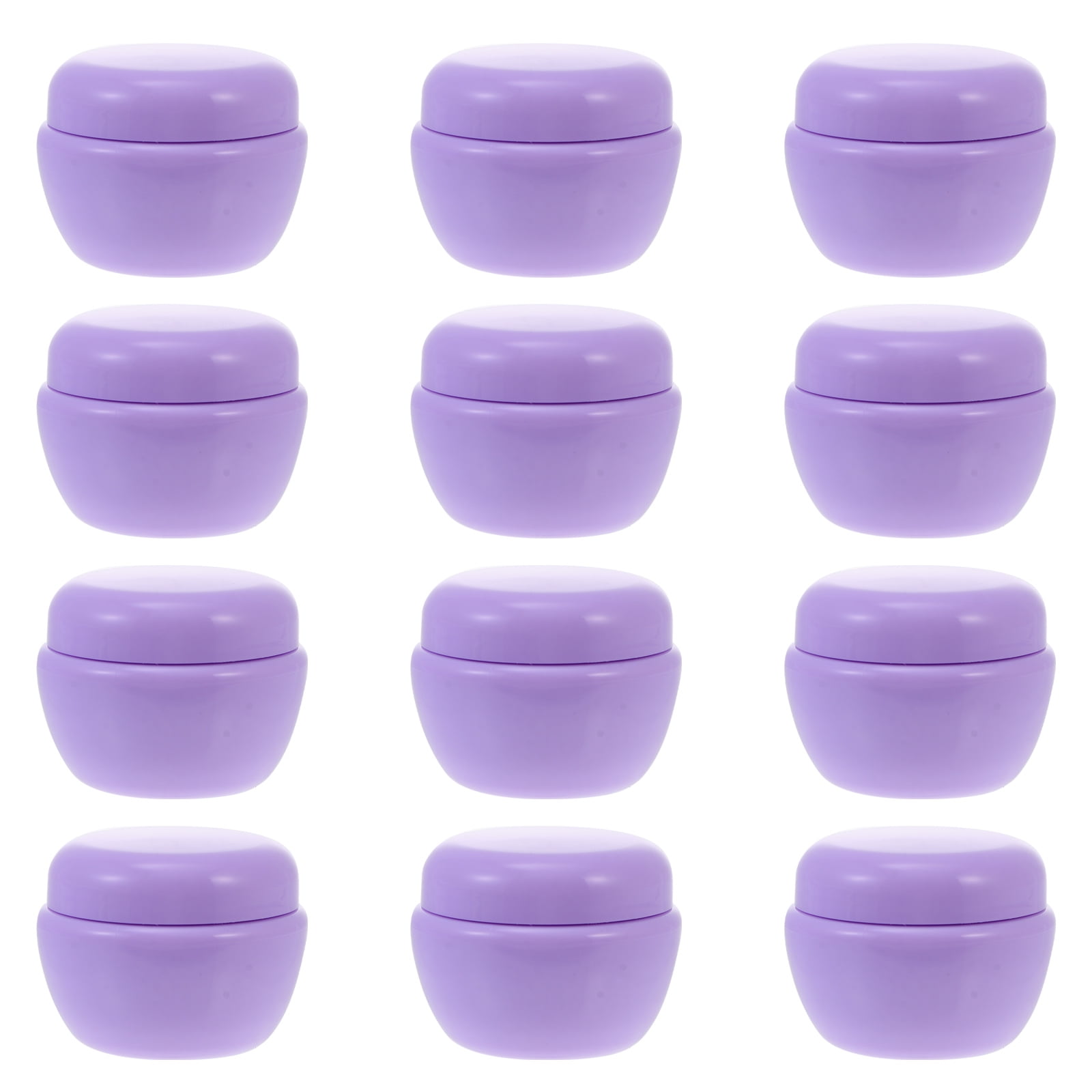 12 Pcs Plastic Containers Small for Travel Cosmetic Toiletries Round ...