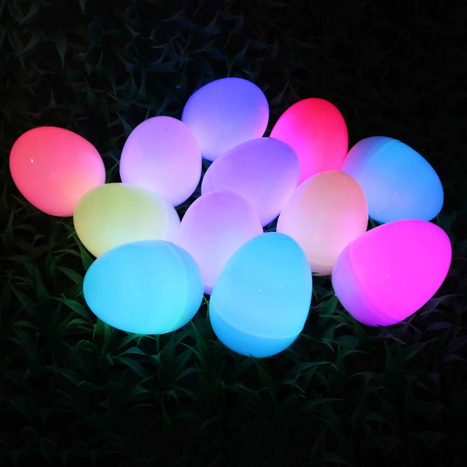 12 Pcs Easter Eggs with Electronic Light , Preinstalled Batteries â ...
