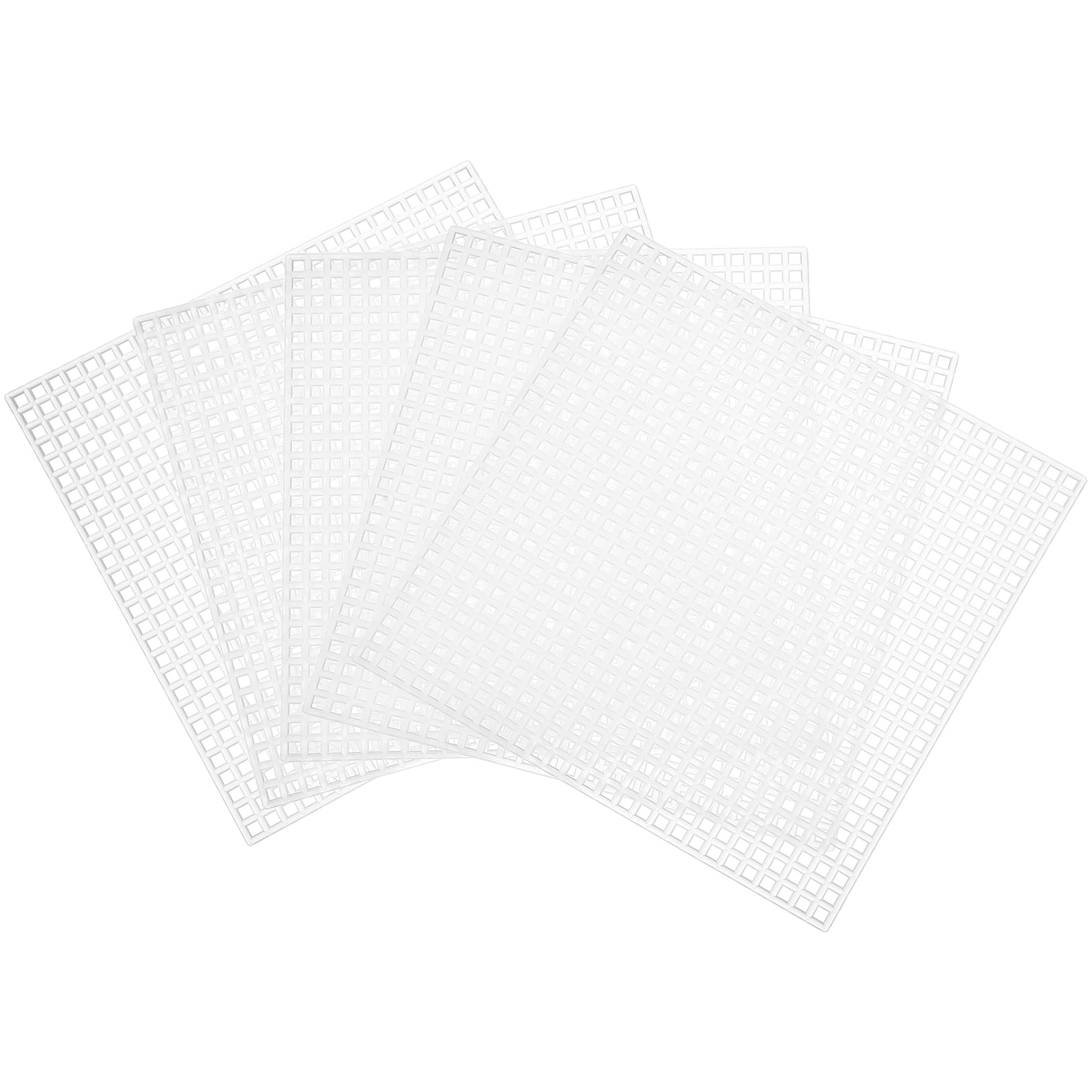 12 Pieces Plastic Mesh Canvas Sheets for Knitting, Rug Hooking, Cross ...