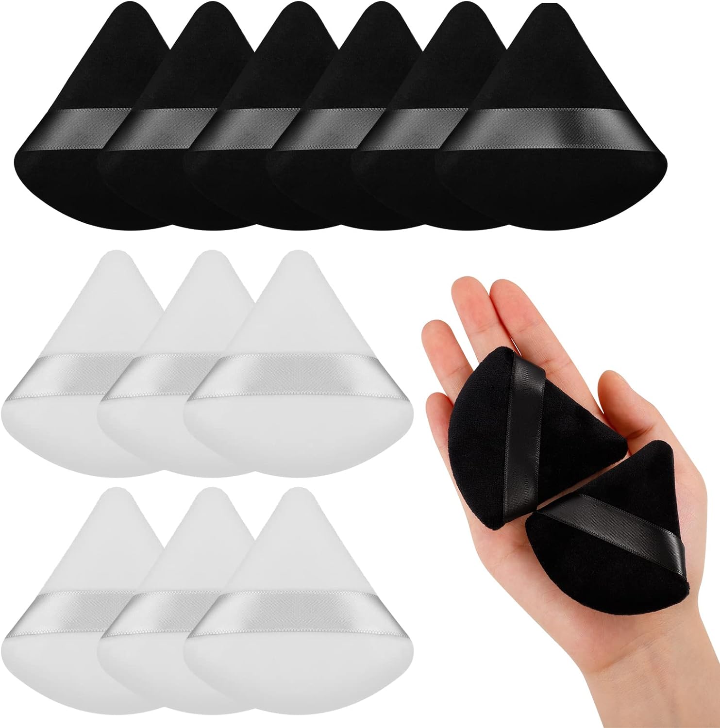 12 Pcs Powder Puff Triangle Powder Puff, Soft Triangle Makeup Puff ...