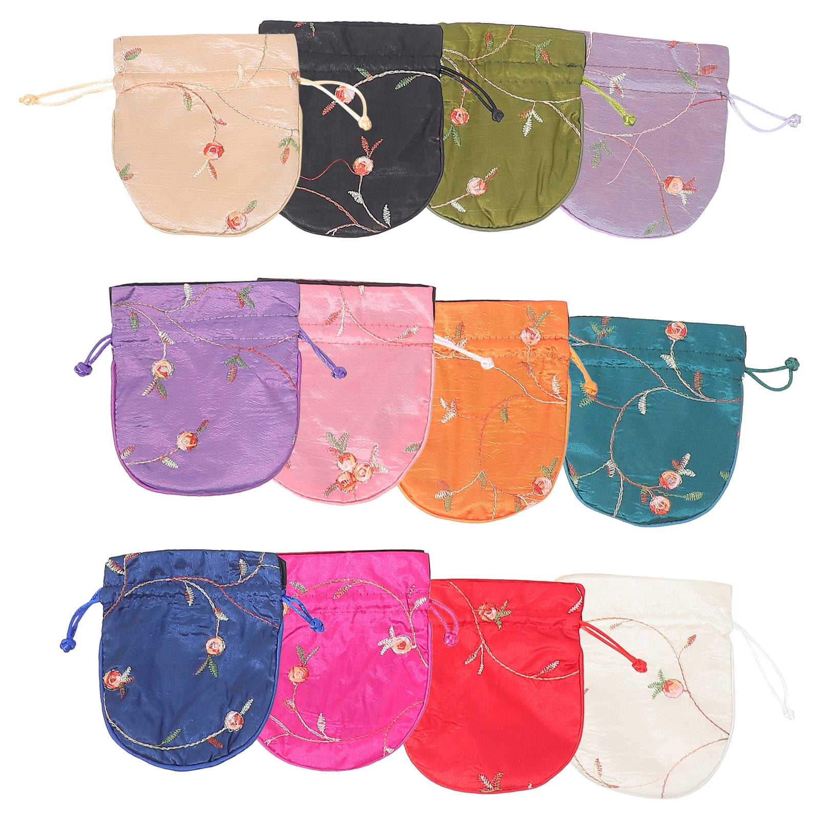 12 Pcs Pull Bag Bead Bag Small Gift Bags Drawstring Gift Bags with ...