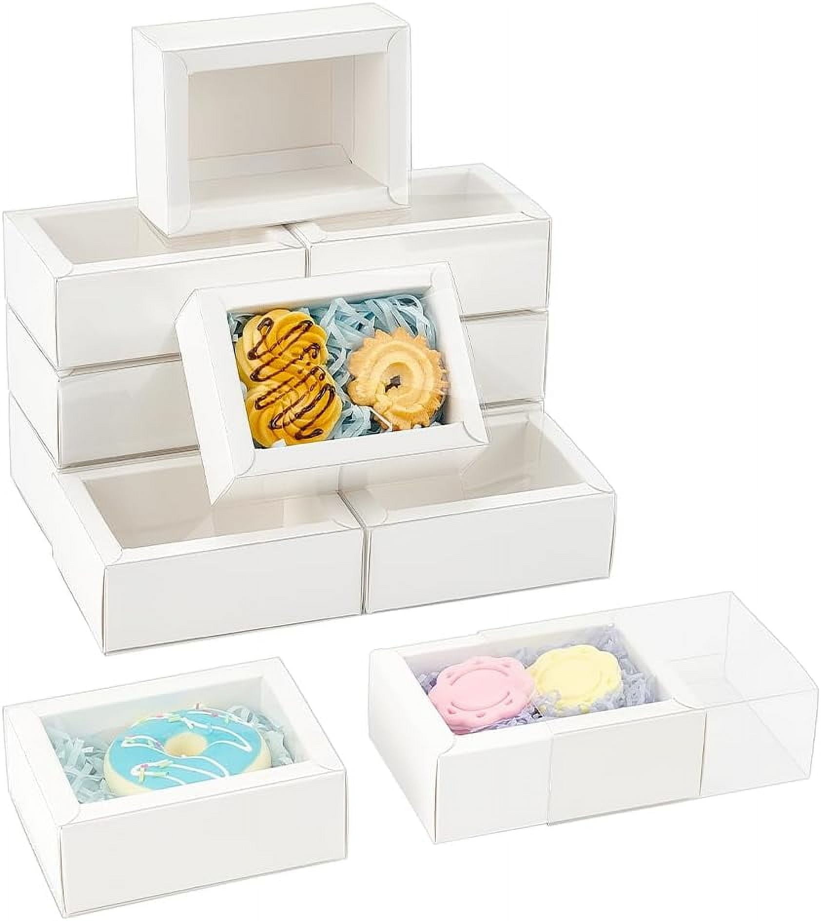 12 Pcs Rectangle Drawer Kraft Boxes 4.33x3.15x1.65 Inch Gift Packaging ...