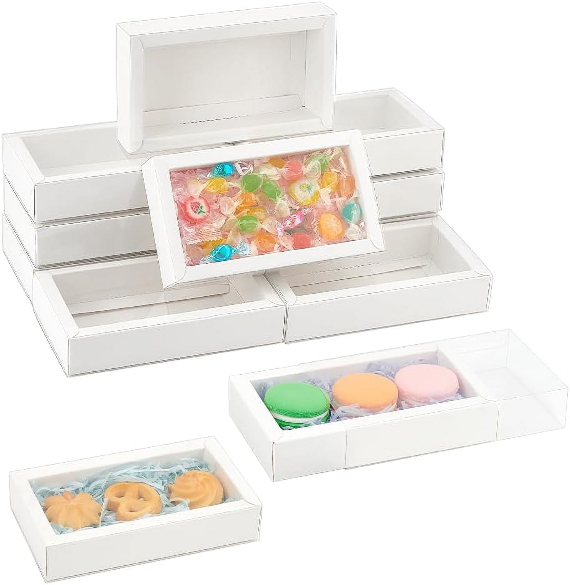 12 Pcs Rectangle Drawer Kraft Boxes 6.3x3.54x1.26 Inch Gift Packaging ...