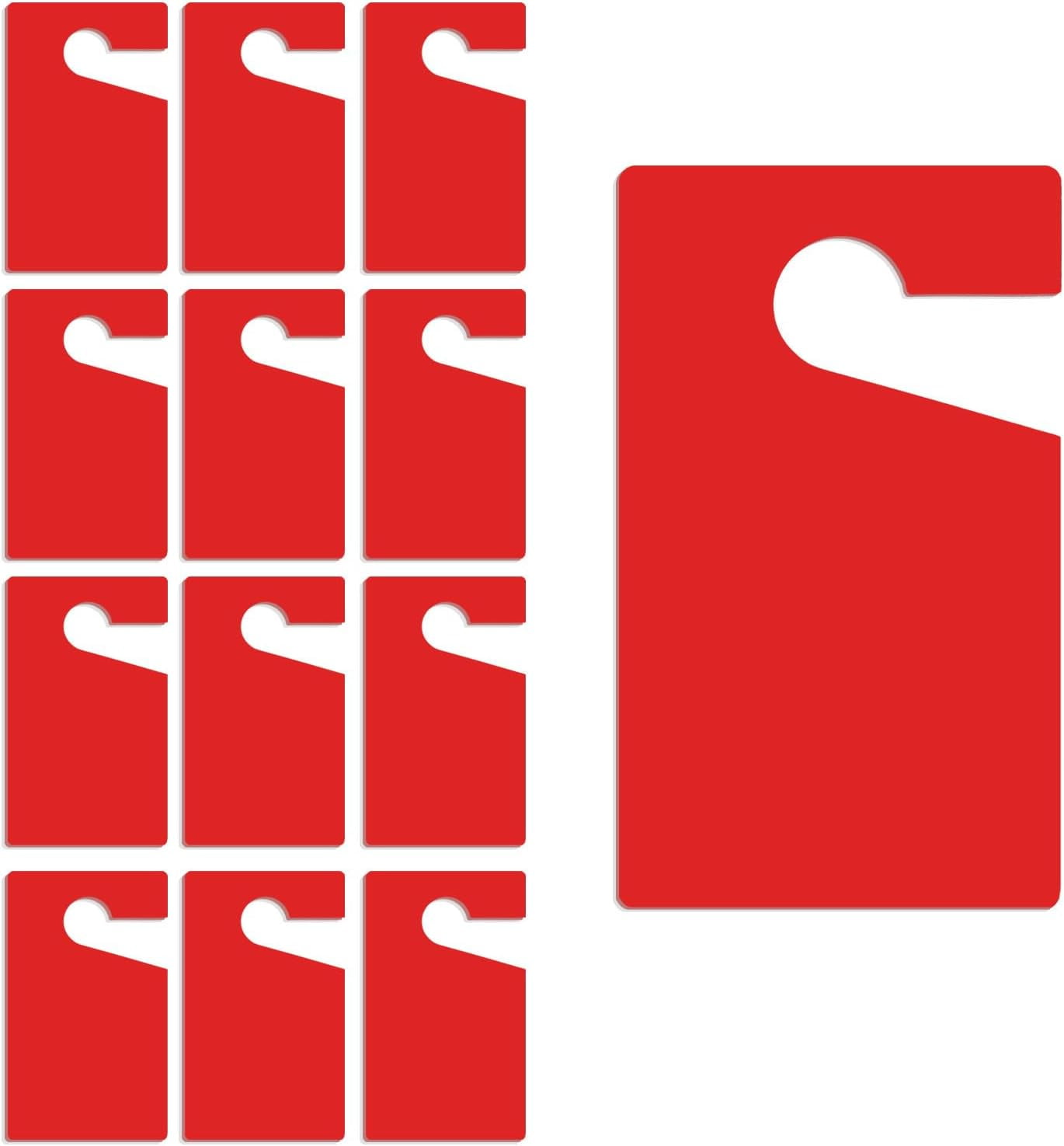 12 Pcs Red Parking Permit Hang Tag Blank DIY Passes 3 x 5 inch ...