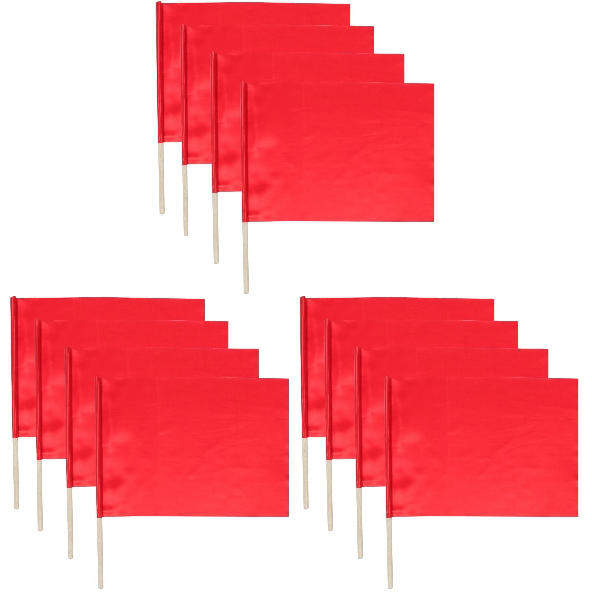12 Pcs Referee Flag Flags Volleyball Red Polyester Child - Walmart.com