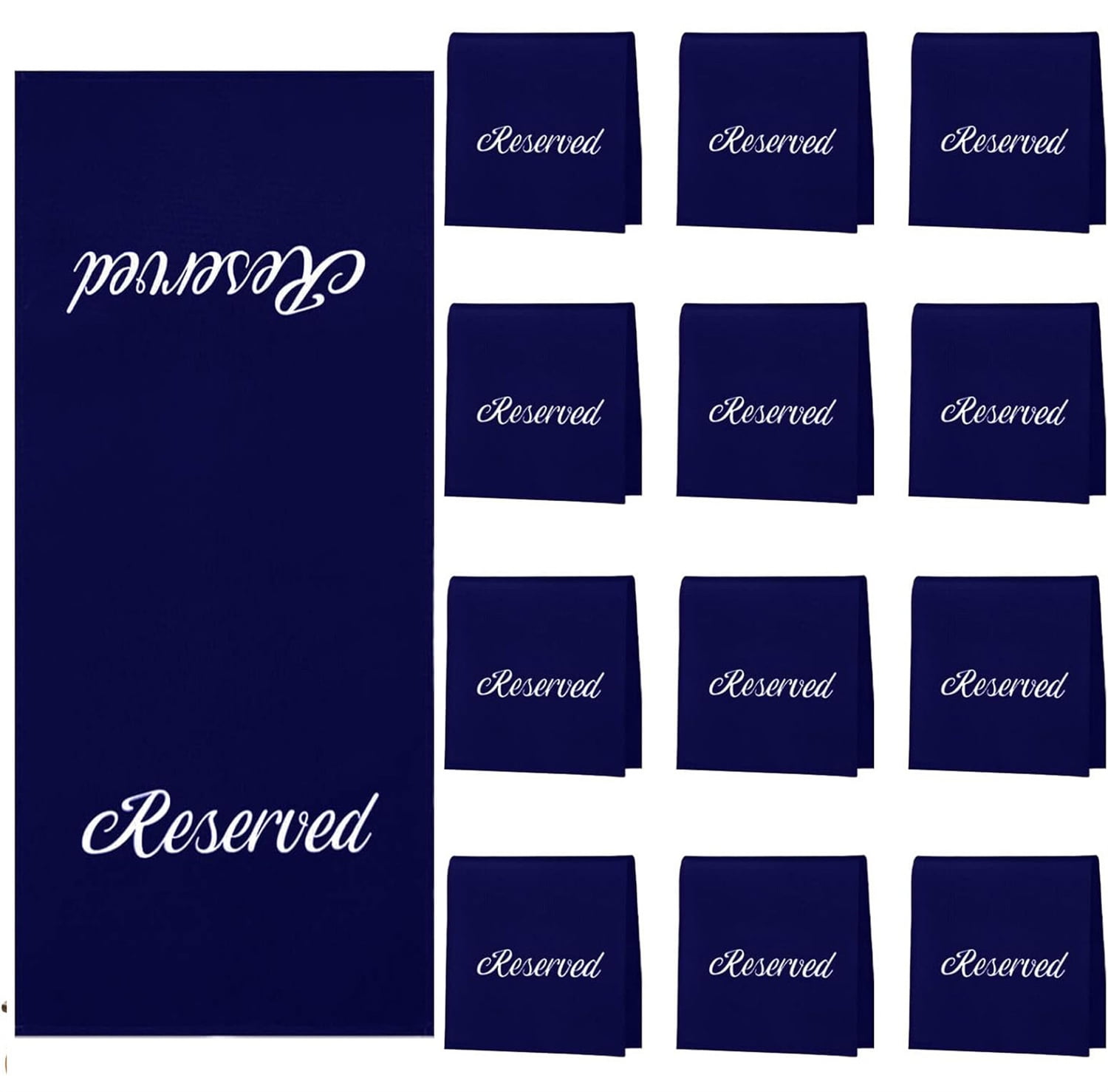 12 Pcs Reserved Chair Signs,Happon 22inch Church Pew Reserved Signs ...
