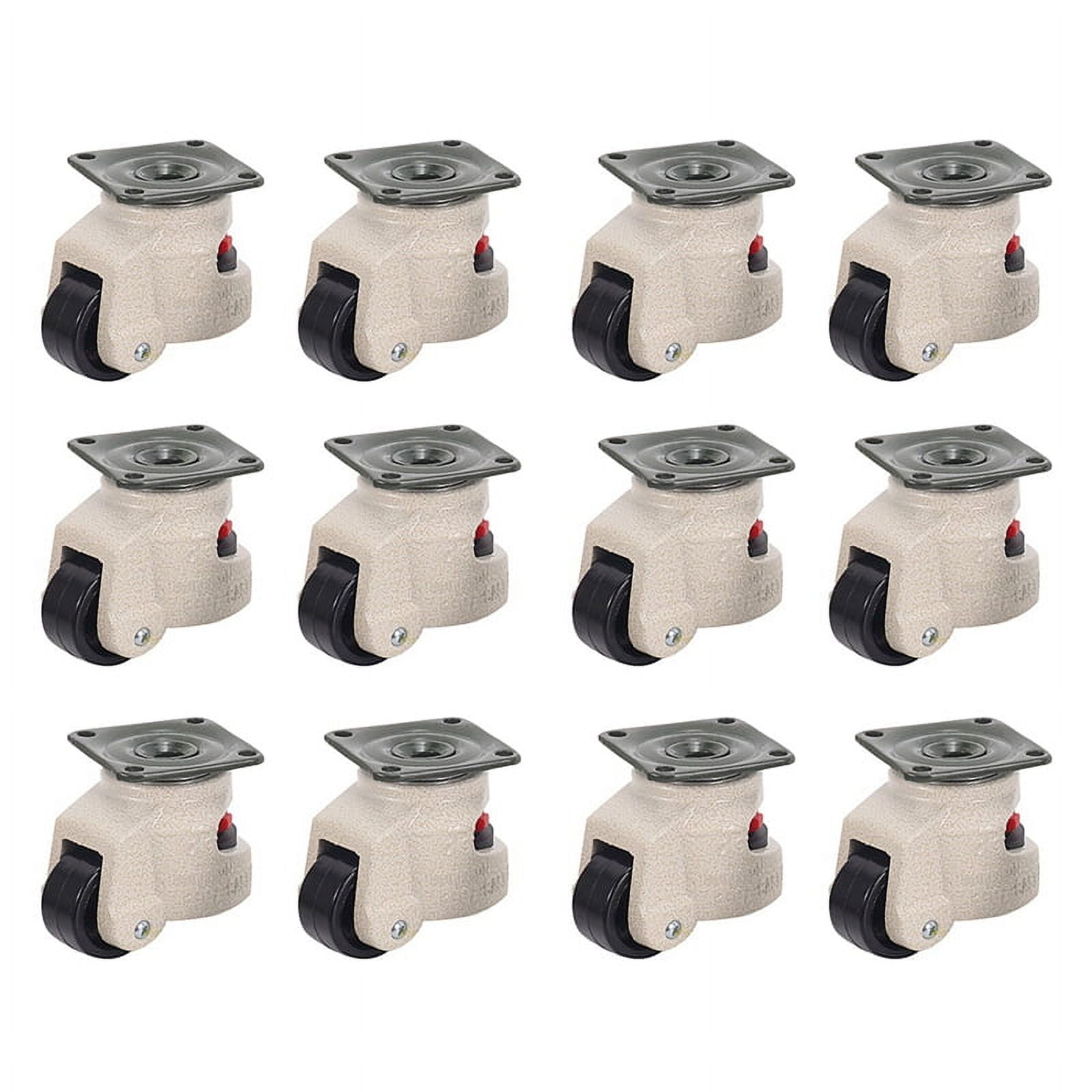 12 Pcs Retractable Leveling Casters Industrial Machine Swivel Caster ...