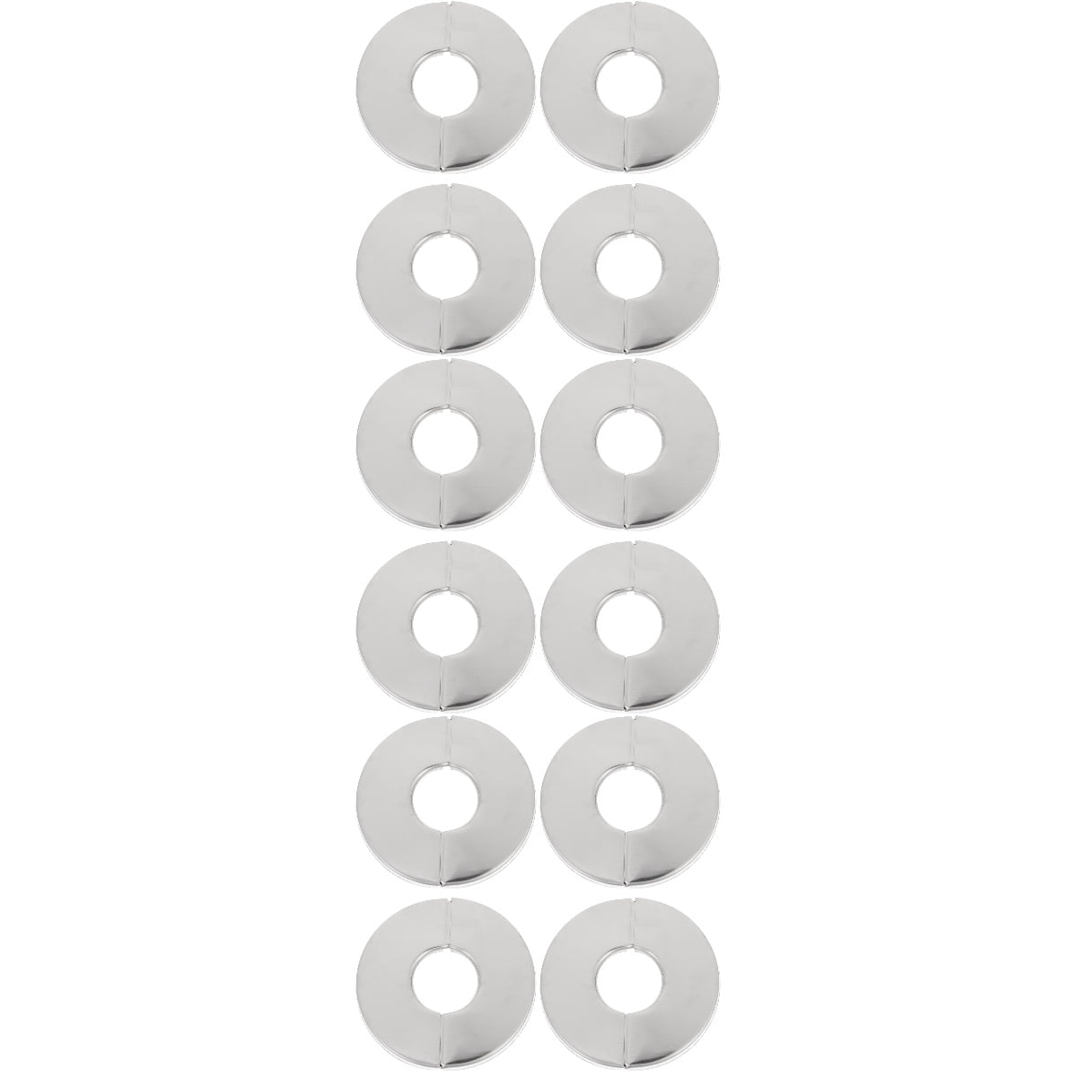 12 Pcs Round Hole Cover Replacement Plate Escutcheon Plumbing Plates ...