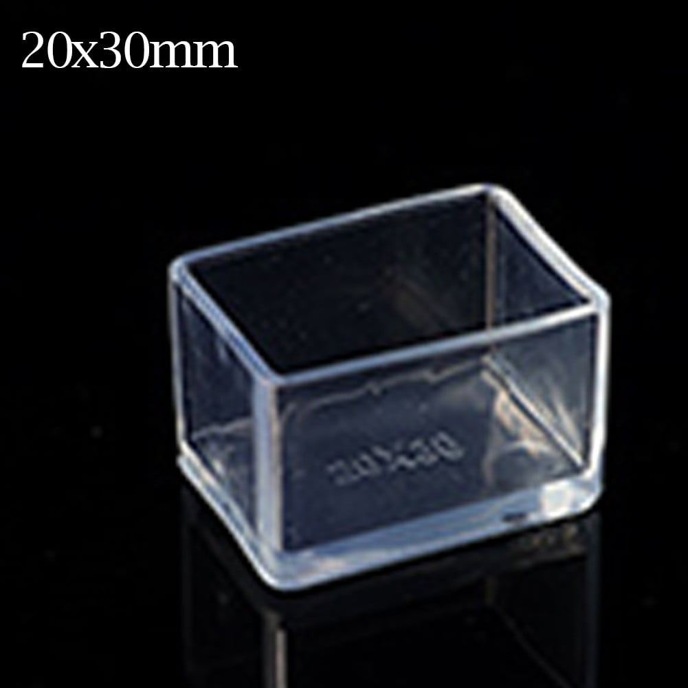 12 Pcs Rubber Chair Leg Rectangle Covers Furniture Table Feet Floor ...