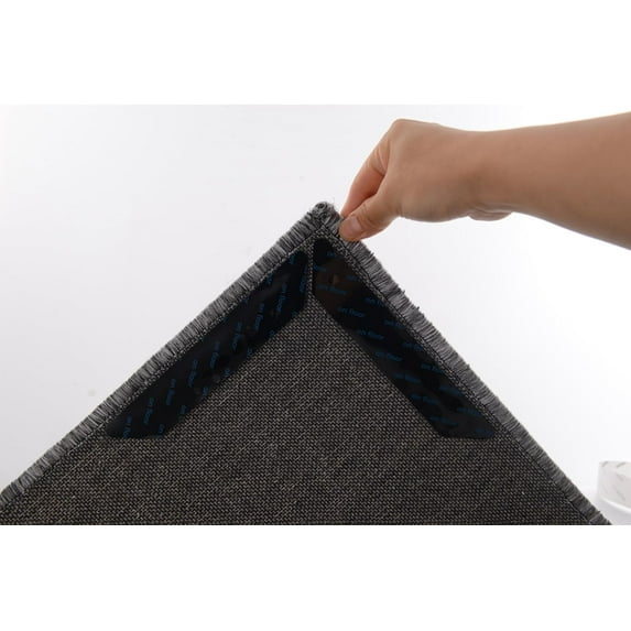 12 Pcs Rug Tape,Dual Sided Washable Removable Prevent Curling Rug ...