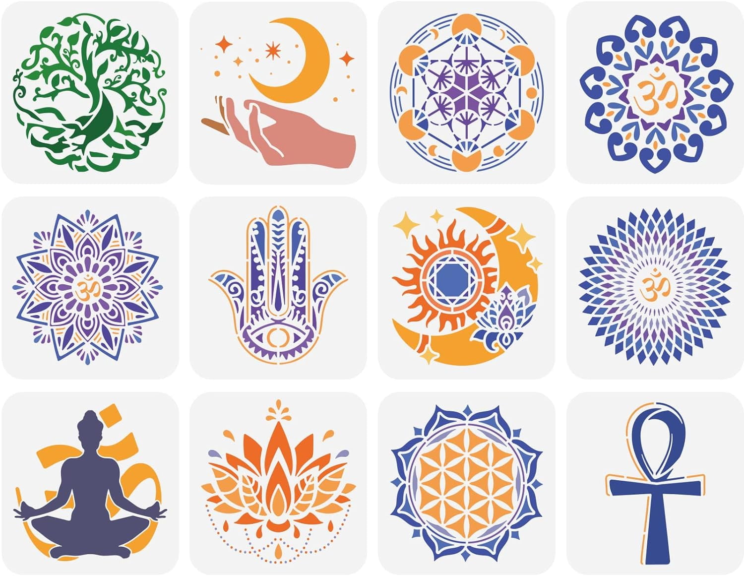 Sacred Geometry Pattern Stencil