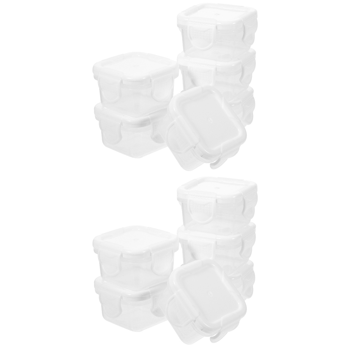 12 Pcs Salad Dressing Container Small Containers Box With Lids Condiment Sauce Cups
