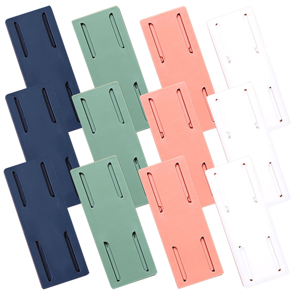 12 Pcs Seamless Adhesive Storage Rack Socket Fixer Power Strip Punch ...