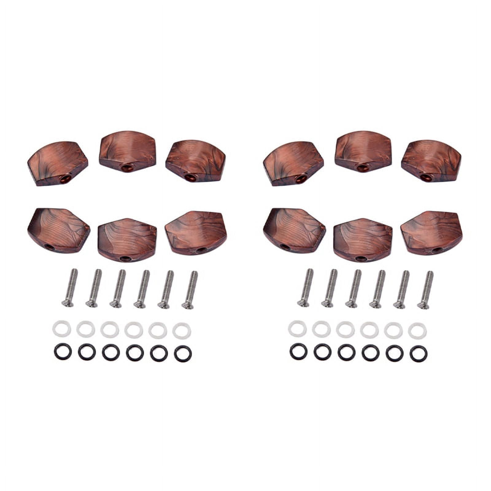 12 Pcs/Set Guitar Tuning Peg Buttons, Tuning Pegs Knobs Machine Heads ...