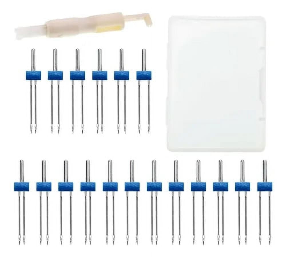 12 Pcs Sewing Machine Twin Needles Double Twin Needles Compatible with ...