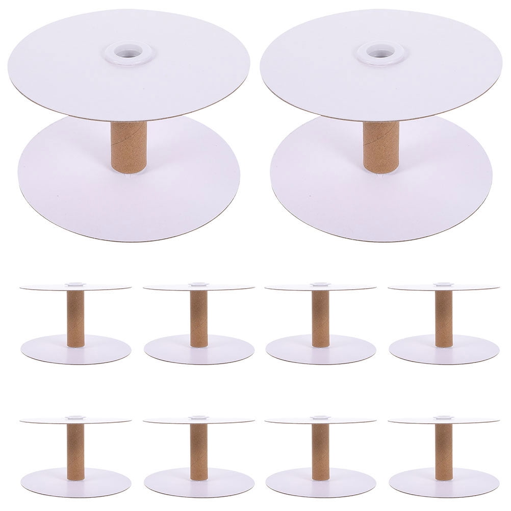 12 Pcs Sewing Thread Spool Empty Spools Crochet Yarn Holder DIY Crafts ...