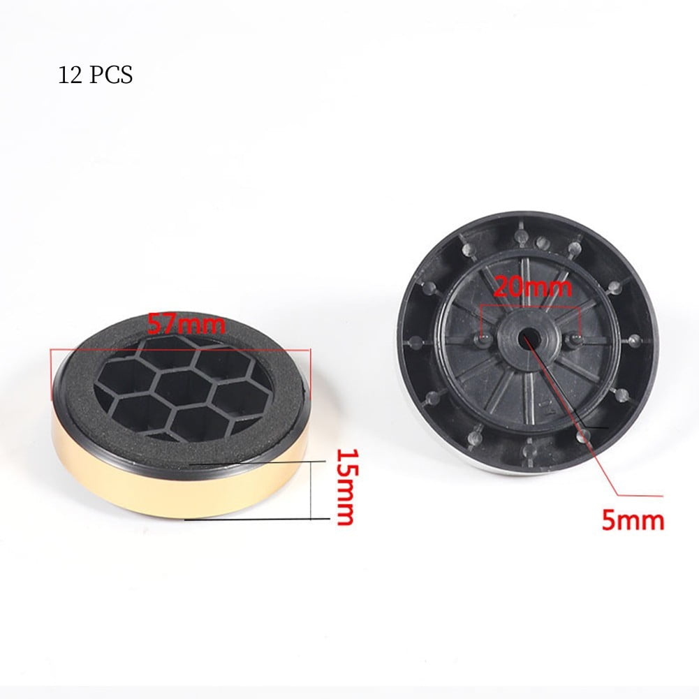 12 Pcs Shock Absorption Damping For Audio Stereo Speakers Amp Feet Pad ...