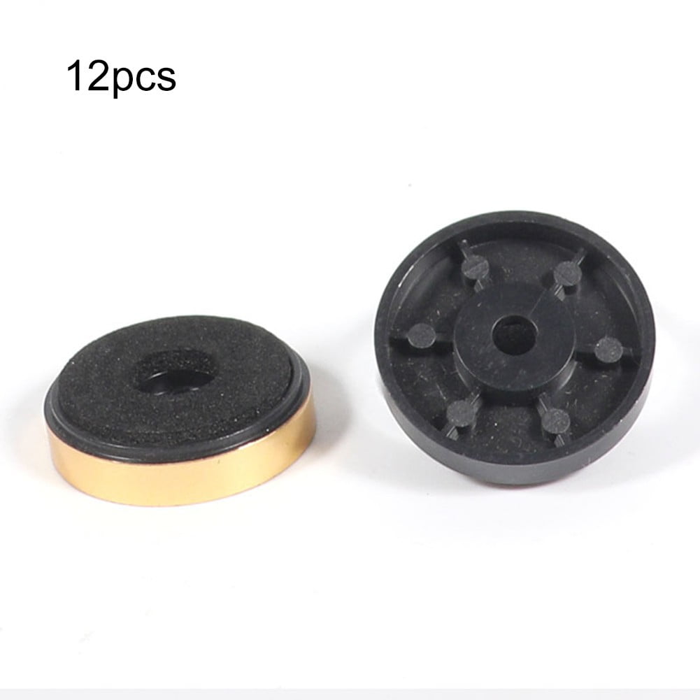 12 PCS Shock Absorption Damping For Audio Stereo Speakers Amp Feet Pad ...