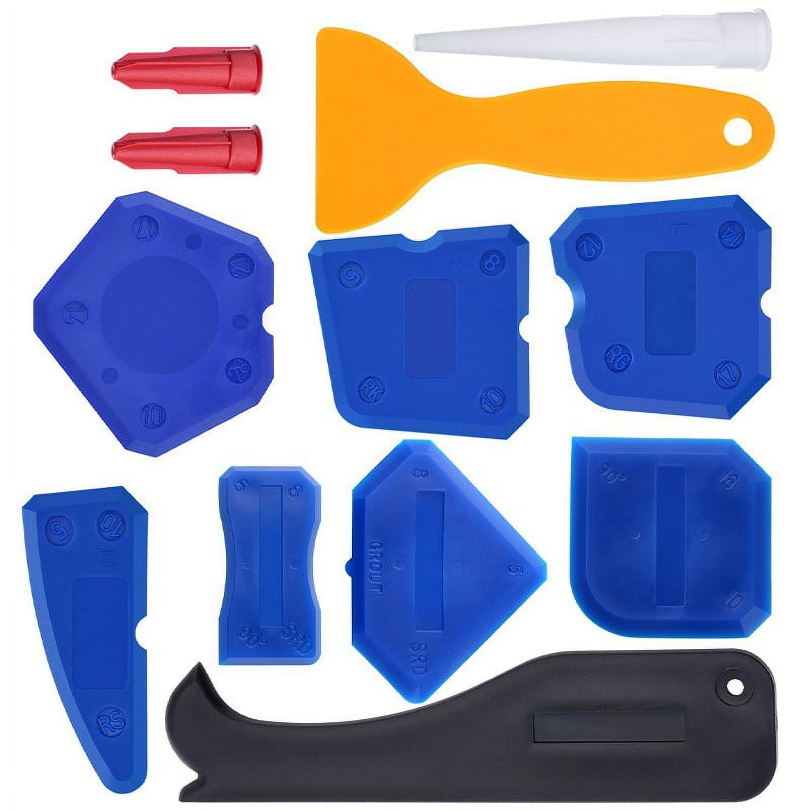12 Pcs Silicone Sealant Spreader Spatula Scraper Cement Caulk Removal Tool DIY - Walmart.com