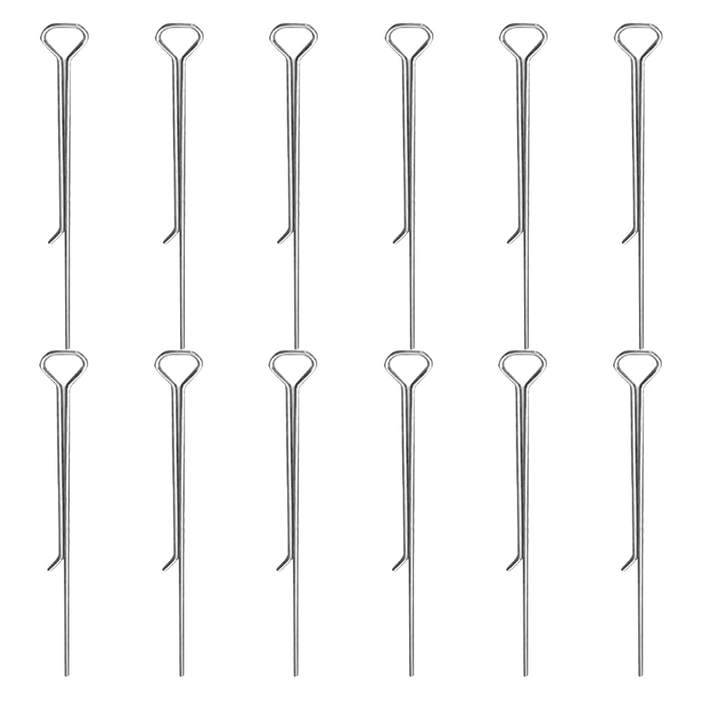 12 Pcs Silver Carbon Steel Candle Wick Centering Device Holder Clips ...
