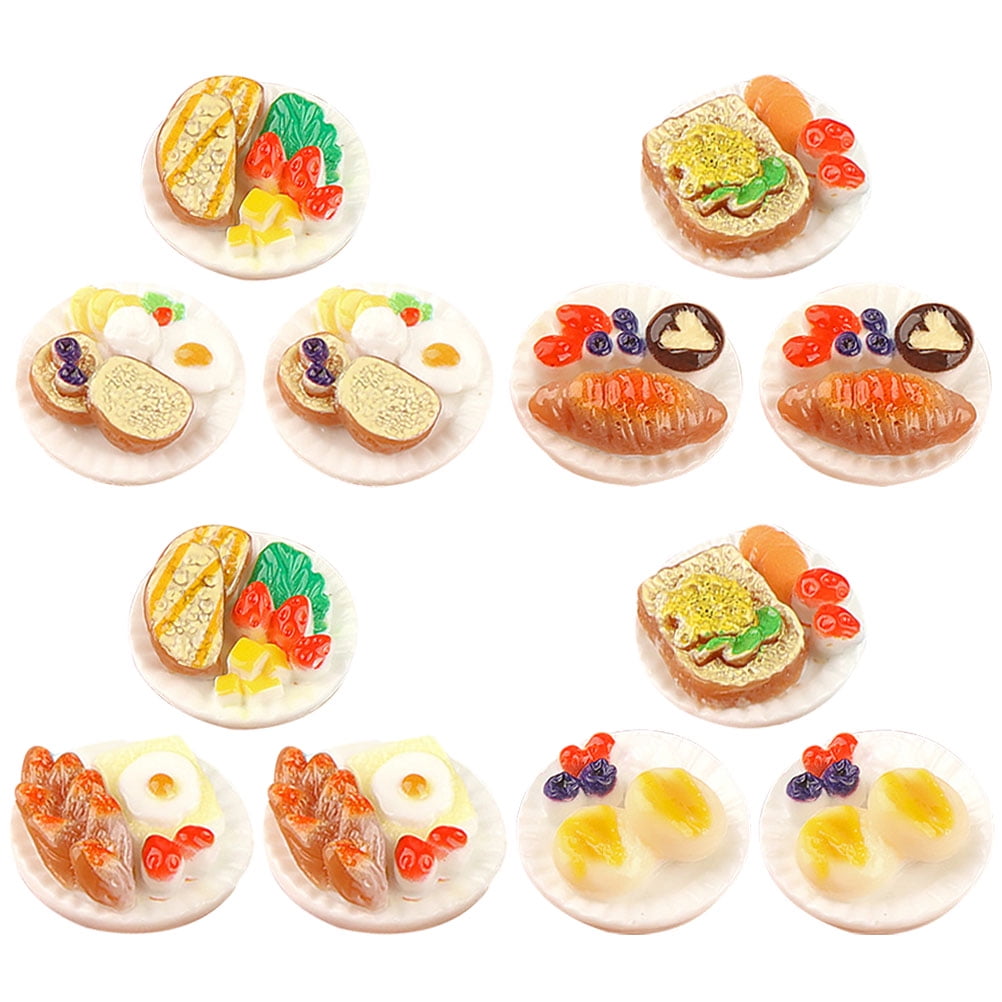 12 Pcs Simulated Food Decor Mini Play Food Raibon Friend Miniature ...