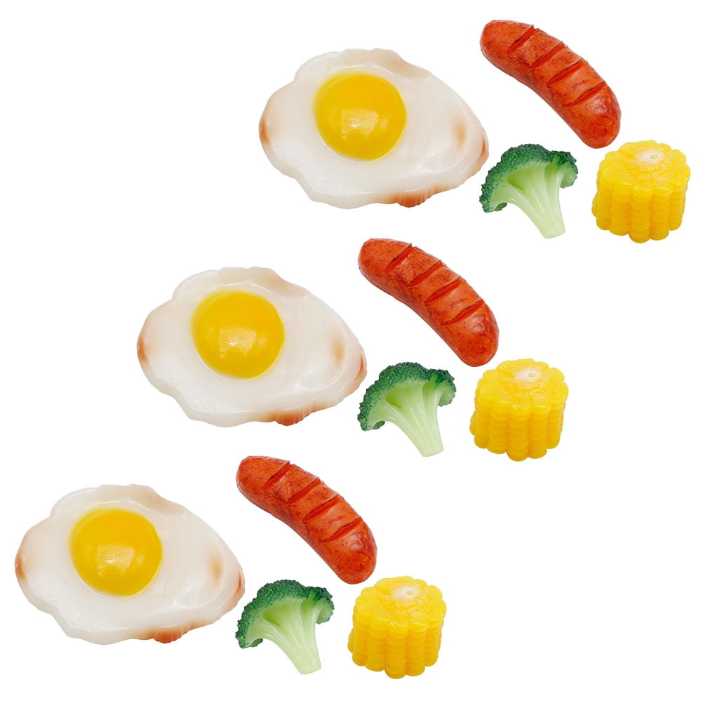 OUNONA Lifelike Fake Meat Model Pretend Play 12Pcs 4.50X4.50X3.00in ...