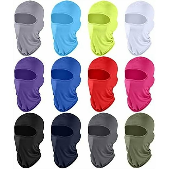 12 Pcs Ski Mask for Men Full Face Cover Winter Face Mask UV Sun ...
