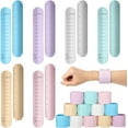 12 Pcs Slap Silicone Reminder Bracelet 9.4 x 1.8'' Reusable Wearable ...