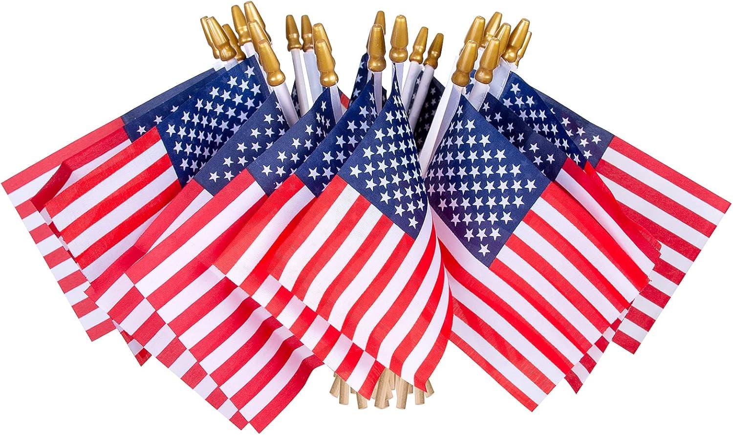 12 Pcs Small American Flags On Stick,Patriotic Decorations Small USA ...