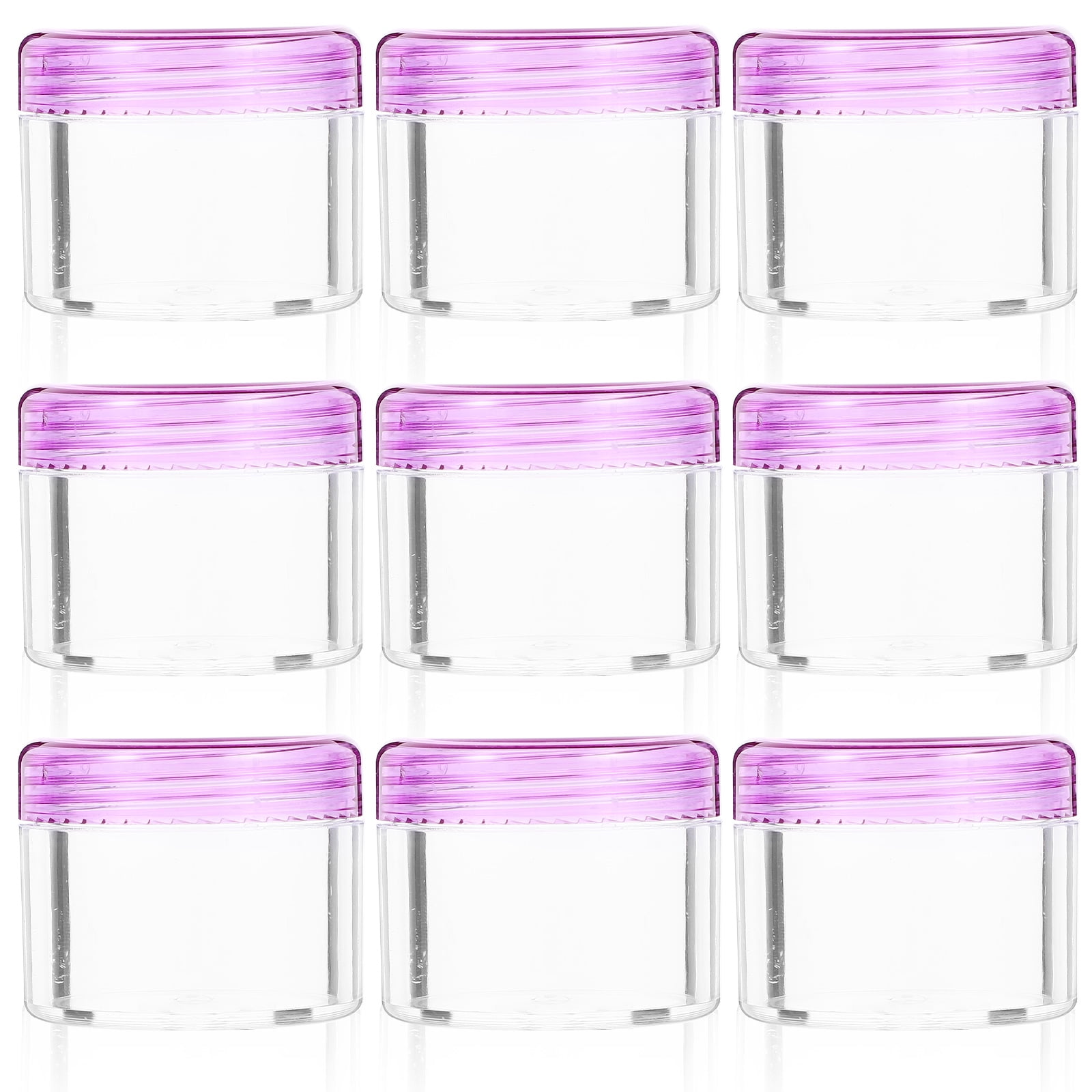 12 Pcs Small Containers Lotion Portable Emulsion Plastic Jars with Lids ...