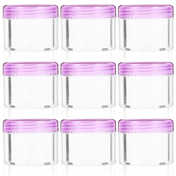 12 Pcs Small Containers Lotion Portable Emulsion Plastic Jars with Lids ...