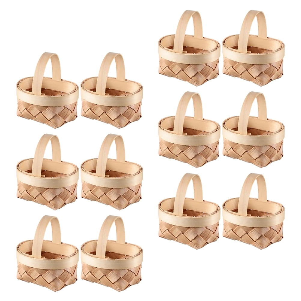 12 Pcs Small Hanging Baskets Mini Multipurpose Wedding Party Decoration ...