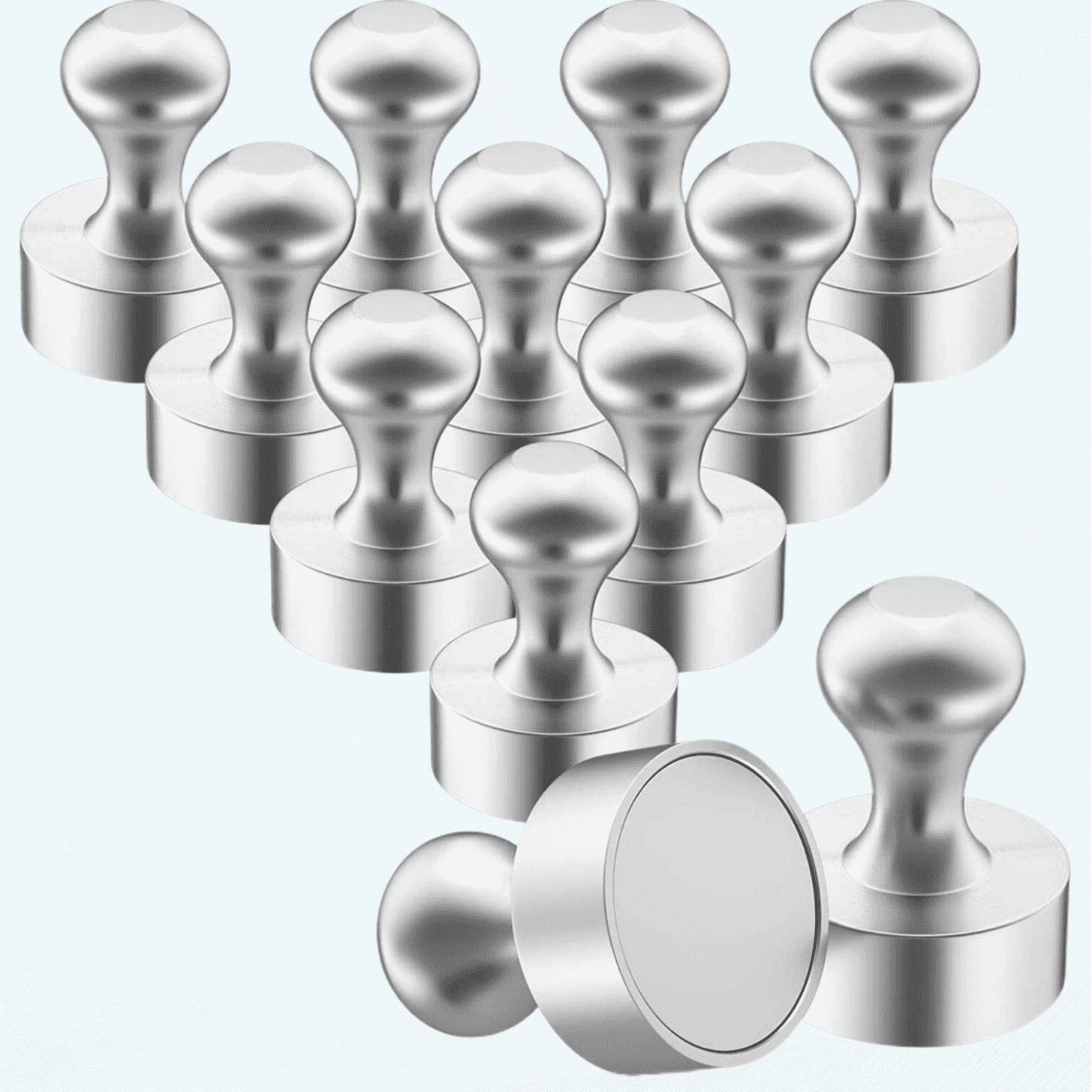 12 Pcs Small Strong Fridge Magnets Thumbtack, Neodymium Rare Earth ...