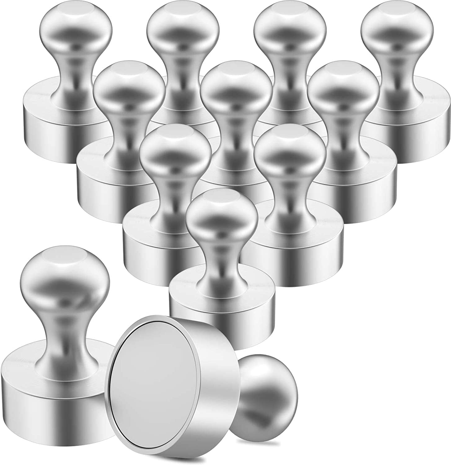 12 Pcs Small Strong Fridge Magnets Thumbtack, Neodymium Rare Earth ...