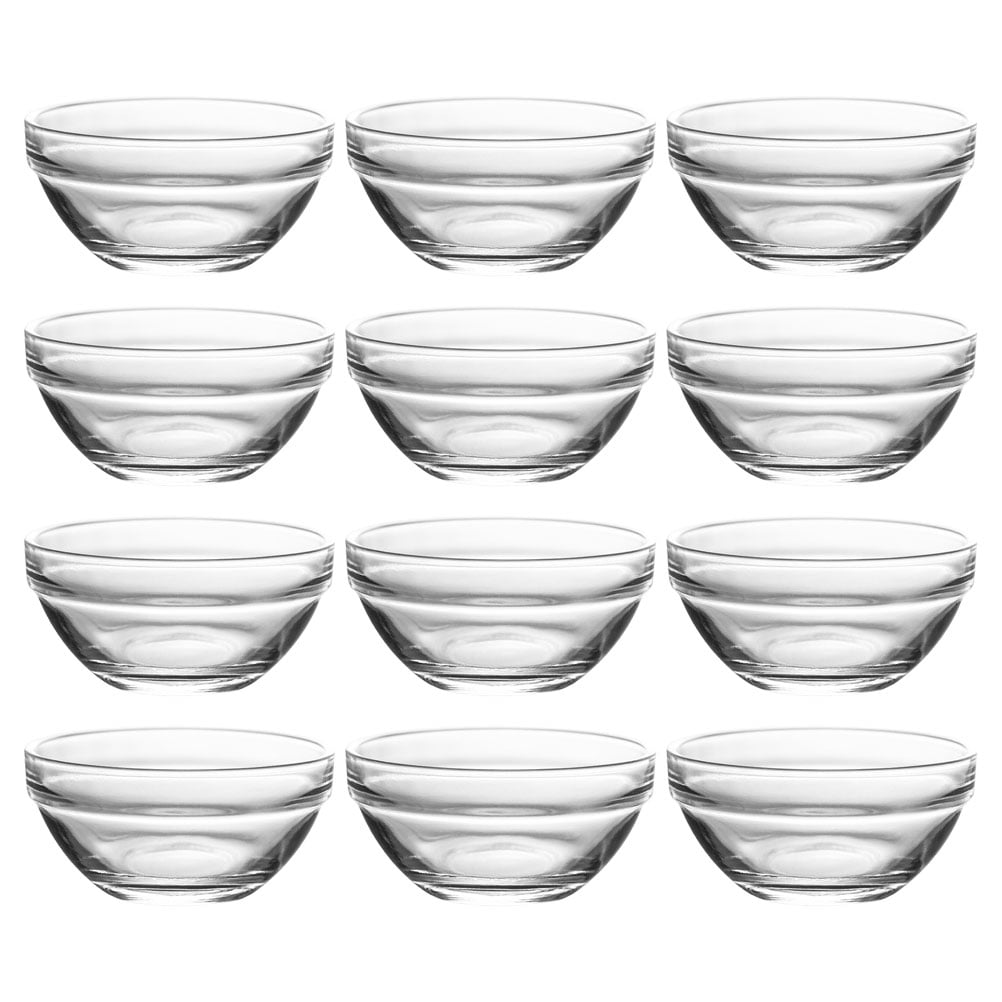 12 Pcs Snack Food Bowl Salad Wok Mini Prep Bowls Small Artificial Clear ...
