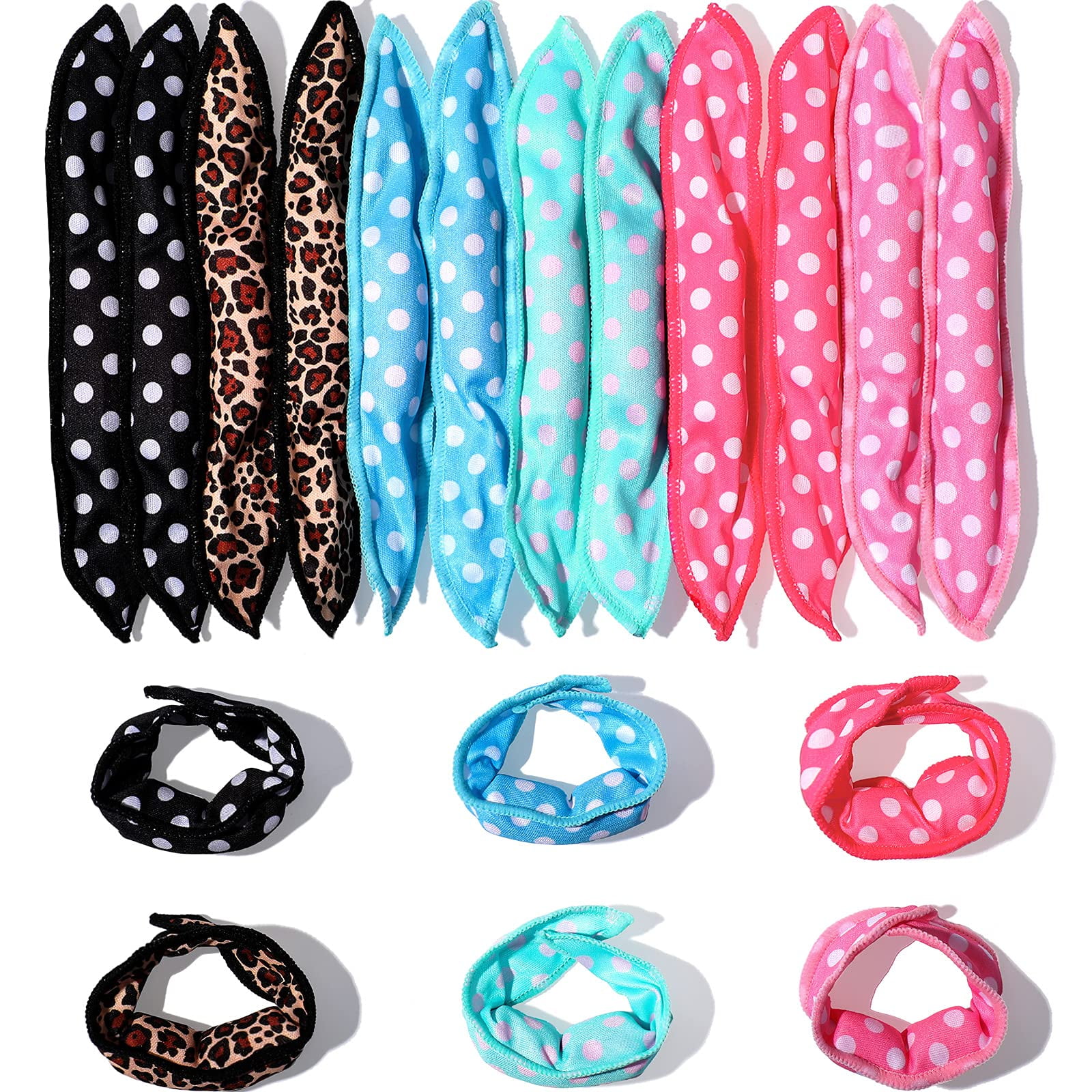 12 Pcs Soft Hair Rollers Night Sleep Hair Rollers Foam Pillow Hair ...