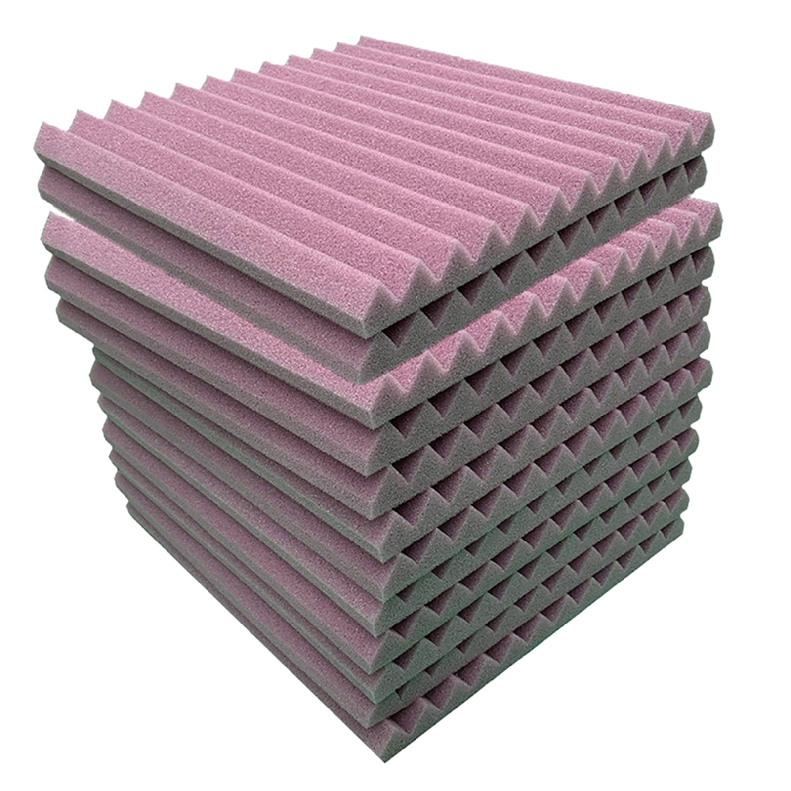 12 Pcs Soundproof Foam Panels 1 X 12 X 12 Inches High-Density Studio ...
