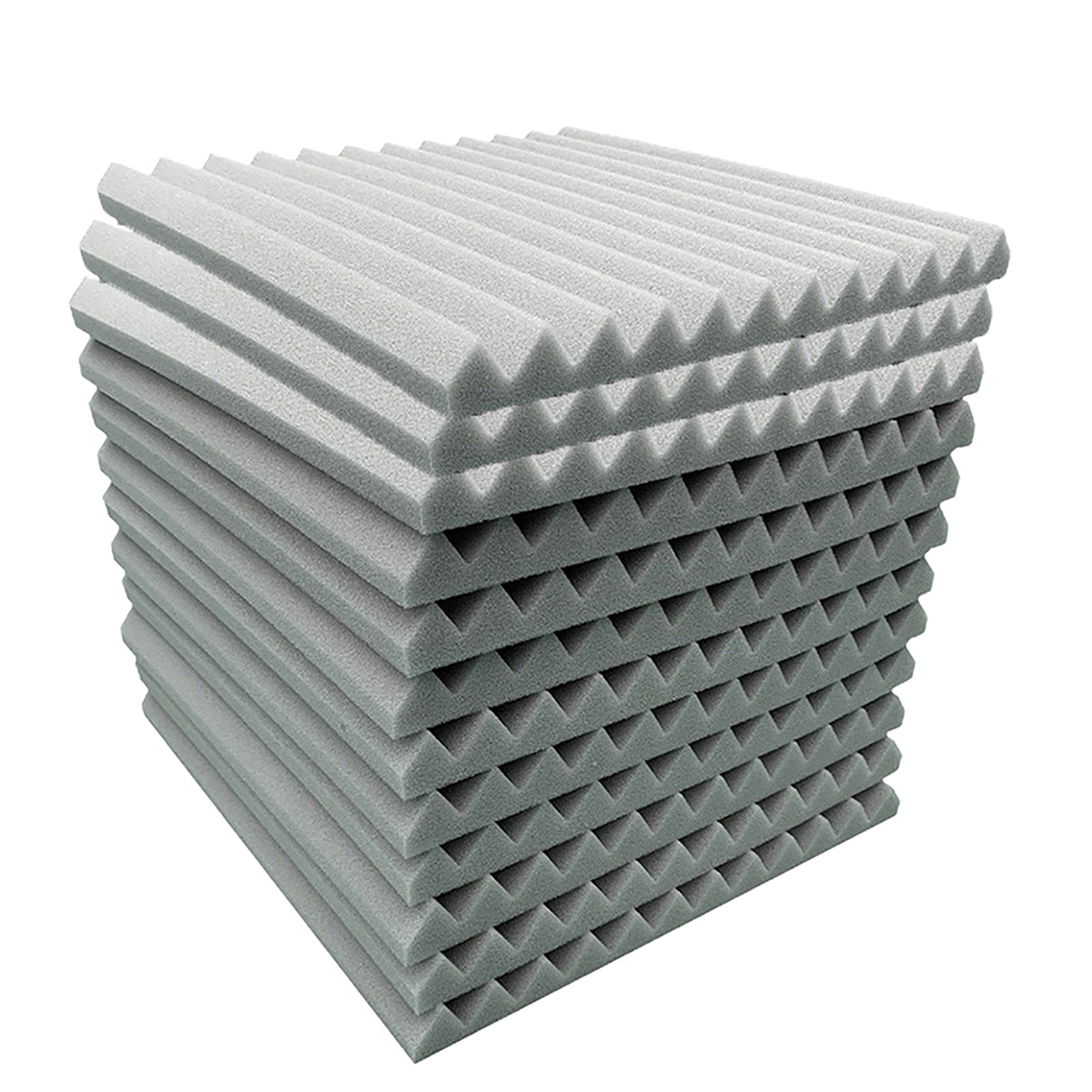 12 Pcs Soundproof Foam Panels 1 X 12 X 12 Inches High-Density Studio ...