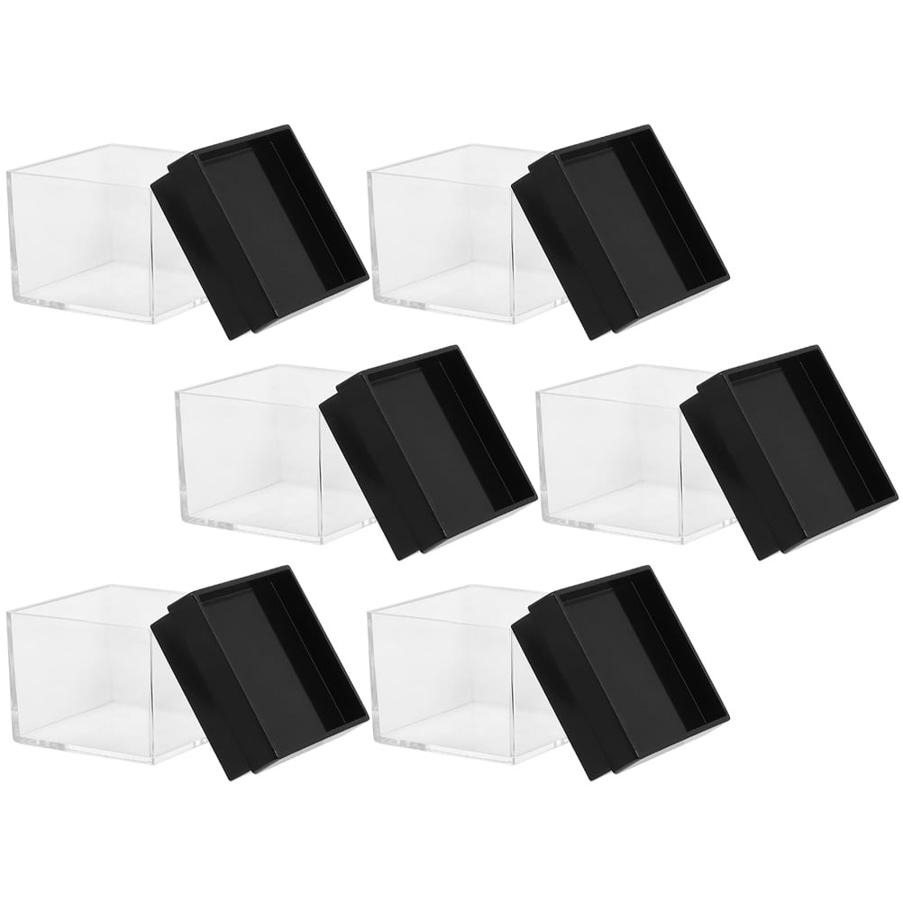 12 Pcs Specimen Storage Case Mineral Specimen Display Box Clear Design ...