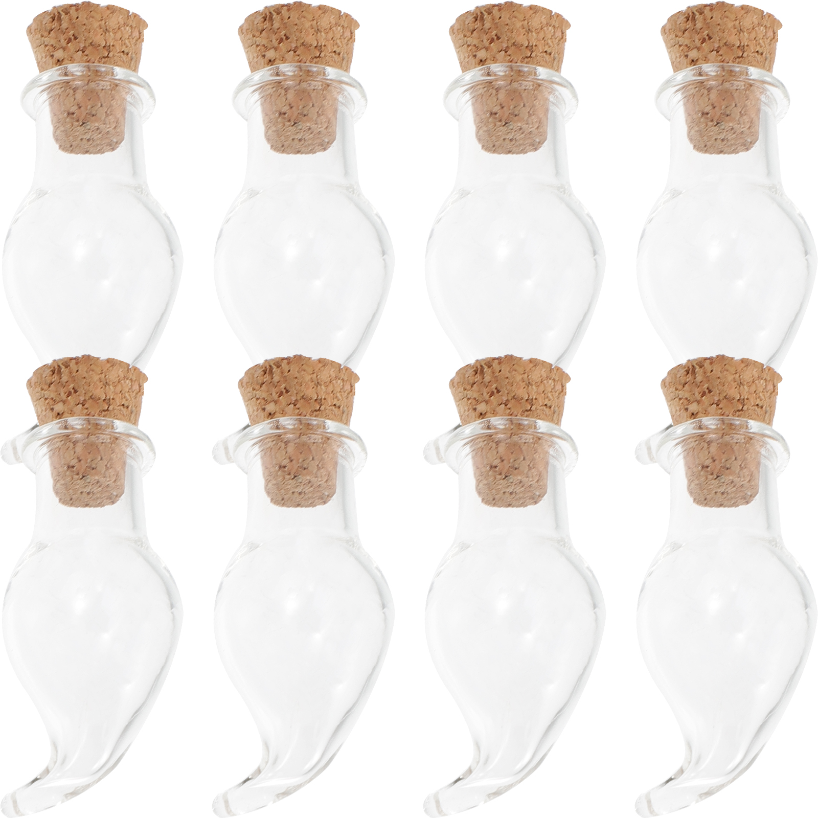 12 Pcs Spell Jar Glass Tiny Containers Perfume Bottle Accessories Wood ...