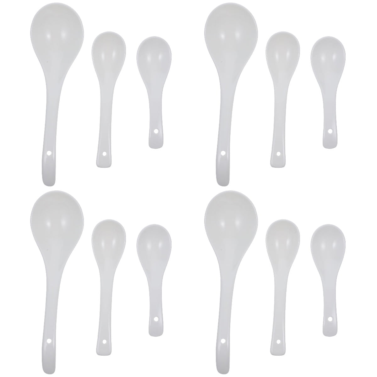 12 Pcs Spoon Soup Food Accessories Multi-function Ramen Noodles ...